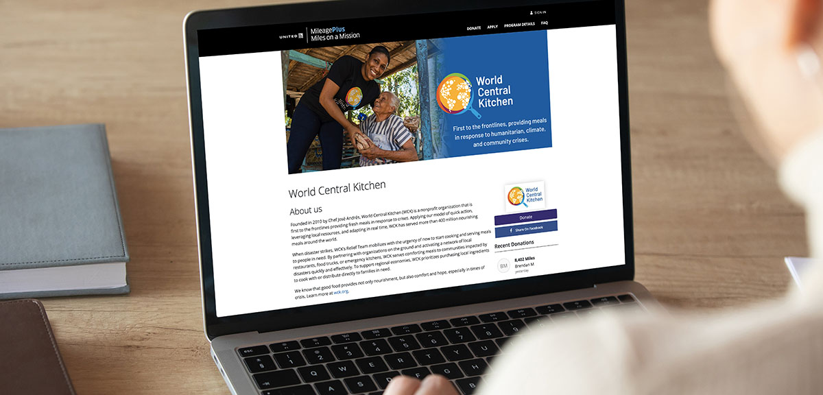 Customer support for good | United Airlines Corporate Impact Report 2024